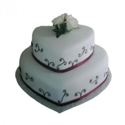 Order & Send 2 Tier Heart Shape Cake Online Same Day from ...
